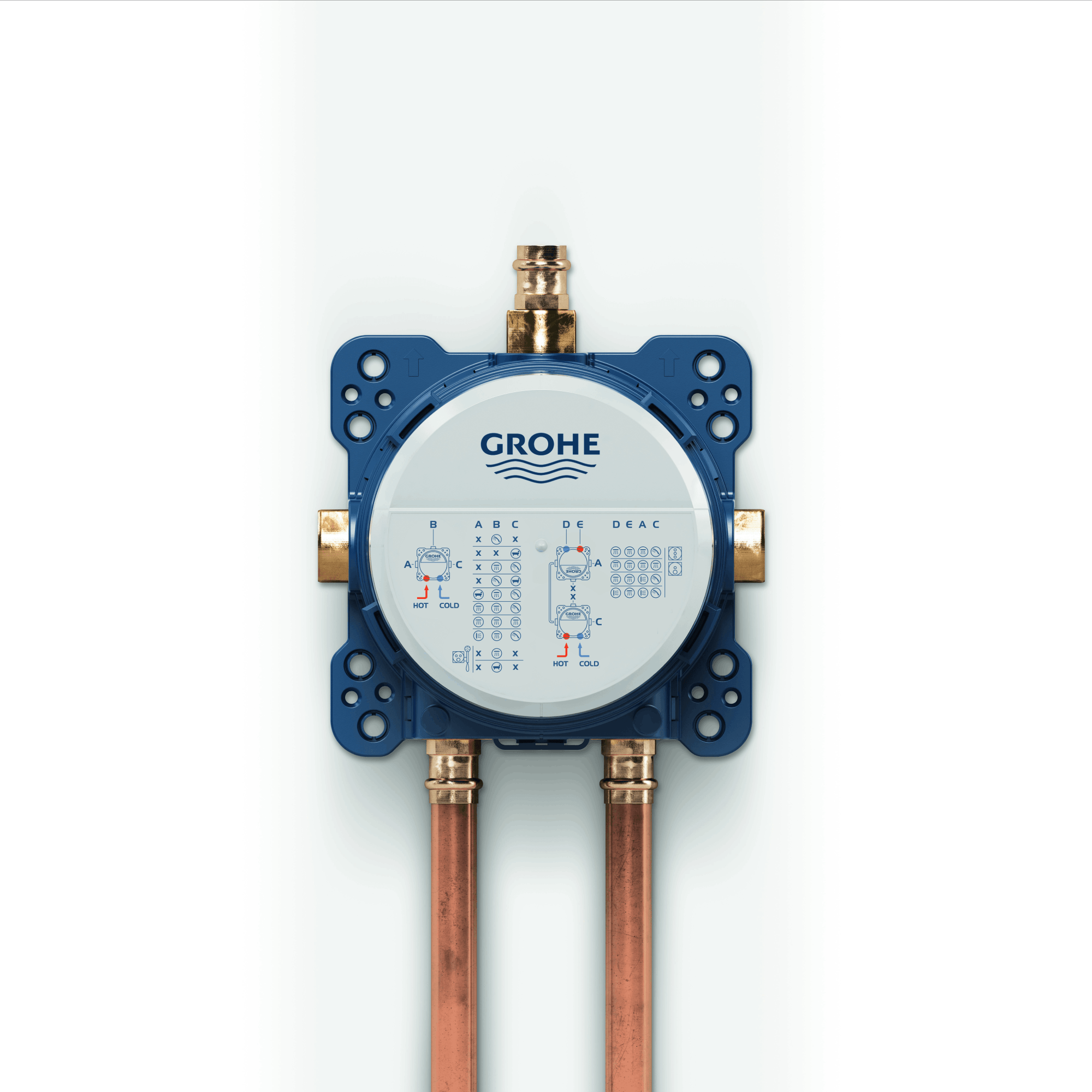 Mezclador de Receptáculo con Cuerpo Empotrado Grohe Eurocube - Atika