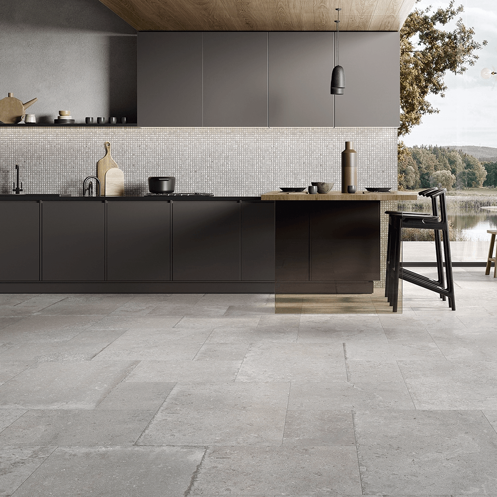 Porcelanato Signature Stone Grey Ret 60x120 cm - Atika