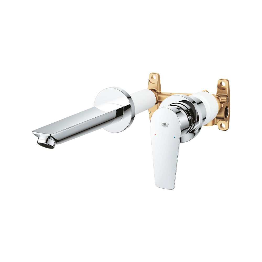 Grifo de Lavamanos a Muro 1 Manilla Grohe Bau Edge - Atika