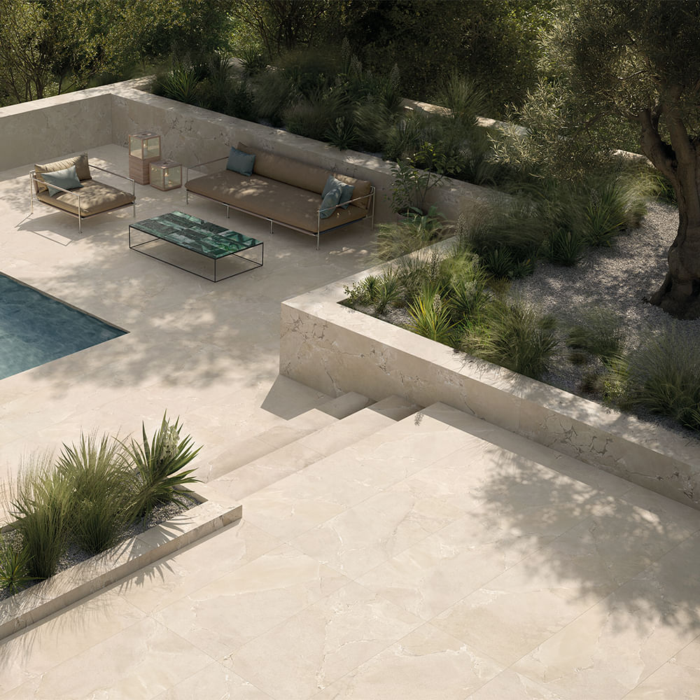 Porcelanato Unique Infinity Purestone White Nat. de 60x120 cm RT - Atika