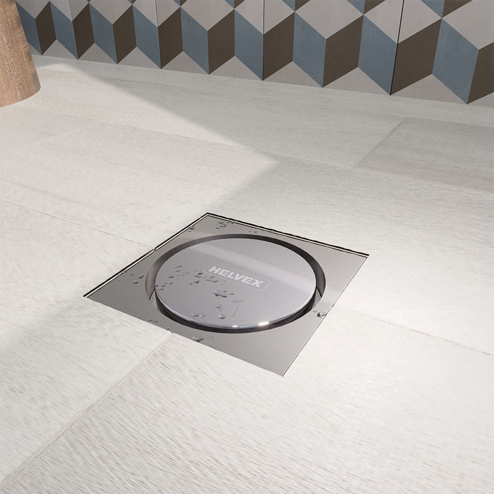 Coladera de una Boca, Rejilla Redonda Helvex - Atika