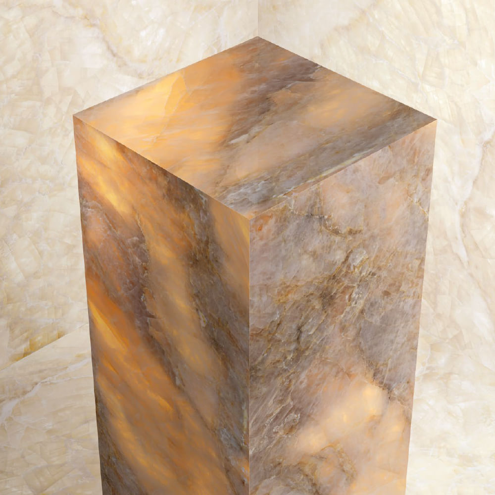 Porcelanato Tele di Marmo Lumia Golden Ambra Full Lappato de 120x278 cm ...